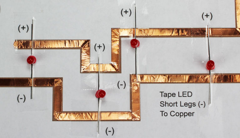 Christmas Light-up Cards w/ Paper Circuits | STEM Makerspace Projects