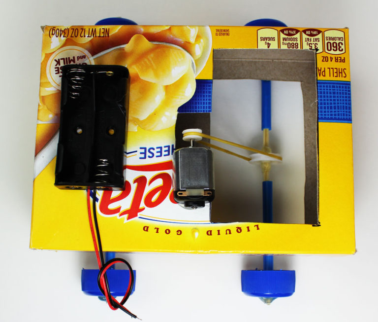 Make a Simple Battery Powered DIY Car - Science Fair / Makerspace