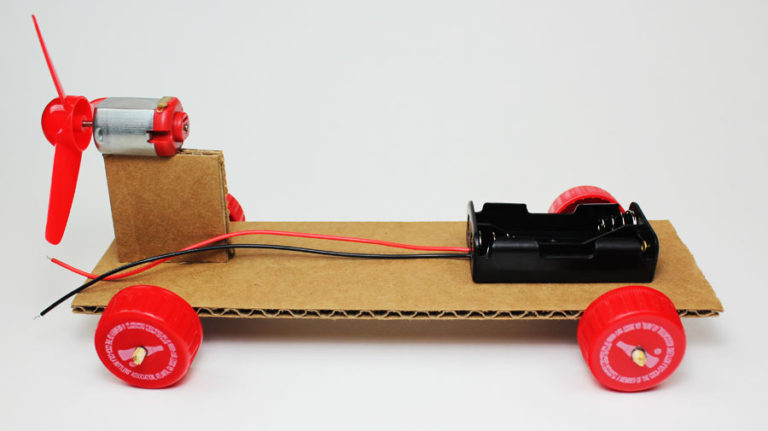Make a Simple Electric Propeller Car | STEAM / Science Project