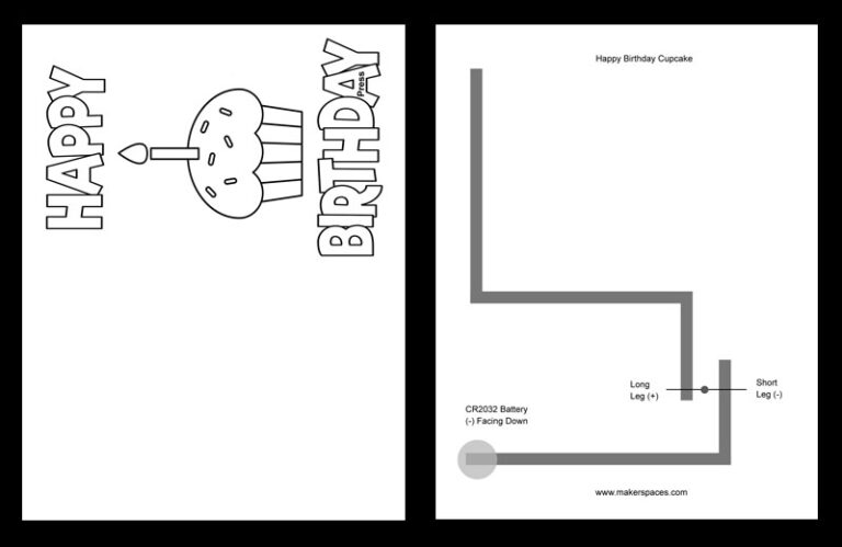 Make a Happy Birthday Light Up Card | Makerspaces.com